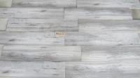China Light Gray Color Ceramic Tiles Wood Design Non Rectified Edge Matt Surface for sale