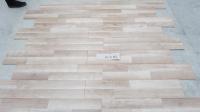 China Light Gray Color Ceramic Tiles Wood Design Non Rectified Edge Matt Surface for sale