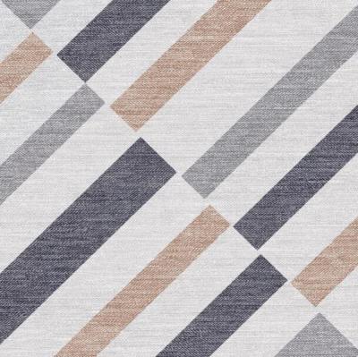 China Geometric Fabric Style Rustic Porcelain Tile Inkjet Printing Technique for sale
