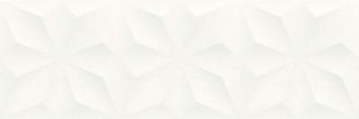 China Dimensional Geometrical Pattern Decorative White Dark Ceramic Tile Low Water Absorption 300 × 900 Mm for sale