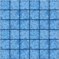 China Glossy Or Matt Finish Blue Mosaic Bathroom Tiles / Porcelain Wall Tiles for sale
