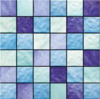 China Antibacteria 48 × 48mm Porcelain Mosaic Bathroom Tiles Low Water Absorption for sale