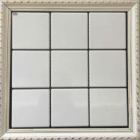 China Porcelain Ceramic Mosaic Tile / Mosaic Kitchen Tiles Black And White Color for sale