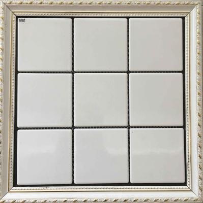 China Porcelain Ceramic Mosaic Tile / Mosaic Kitchen Tiles Black And White Color for sale