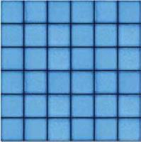 China Durable Ceramic Mosaic Tile / Blue Mosaic Bathroom Tiles 48”X 48” Mm Chip Size for sale