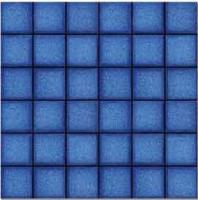 China Durable Ceramic Mosaic Tile / Blue Mosaic Bathroom Tiles 48”X 48” Mm Chip Size for sale