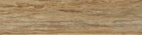 China Brown Color Natural Wood Grain Tile Blends With Decors 15 × 60 Cm Grade AAA for sale