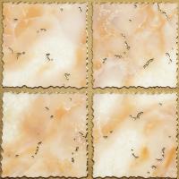 China Kitchen Backsplash Crystal Glass Tile 300 X 300 Mm / Firebrick Wall Tile for sale