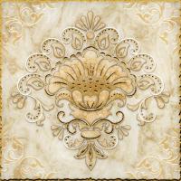 China Modern Golden Glazed Crystal Glass Tile 300 X 30 Mm For Bathroom / Shower Wall for sale