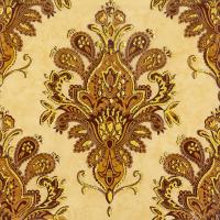China Engraved Surface Crystal Glass Tile 300 X 300 Mm With Gold Classical Style for sale