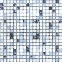 China Kitchen Crystal Glass Mosaic Tiles 30 X 30 cm Metal Glazed / Interior Wall Tiles for sale