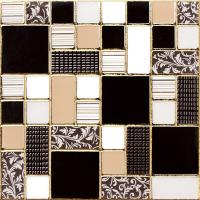 China Residential Metal Glazed Crystal Glass Tile Refresh Decor Space Elegent Style for sale