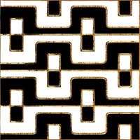 China Metal Glazed Crystal Mosaic Glass Tile 300 X 300mm With Gold / Bathroom Wall Tiles for sale