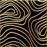 China Metal Glazed Crystal Mosaic Glass Tile 300 X 300mm With Gold / Bathroom Wall Tiles for sale