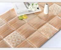China Durable Glazed Subway Wall Tile Full Polished 152x152mm For Interior Decoration for sale