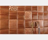 China 152x152mm Brown Subway wall Tile For Kitchen Wall Bathroom Background for sale