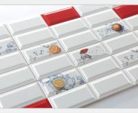 China Pure Whiteness Subway Bread Wall Tiles , 75 x 152 Mm Interior Tiles for sale