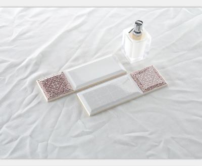 China Bread Subway Wall Tile 75x152 Mm Mixed Color , Hand Painted Wall Tiles Water Proof for sale