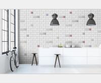 China Bread Subway Wall Tile 75x152 Mm Mixed Color , Hand Painted Wall Tiles Water Proof for sale