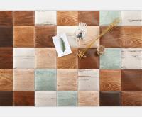 China Wood Look Patterns Glazed Tiles , Bread Art Subway Tiles With Simple Style for sale