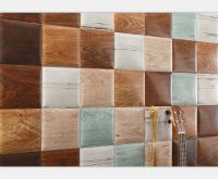 China Wood Look Patterns Glazed Tiles , Bread Art Subway Tiles With Simple Style for sale