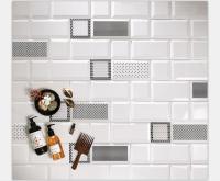 China 100x300 Mm Gray Ceramic Tile Natural Style , Decorative Subway Tile Customer Design Available for sale