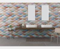 China 9-10 Mm Thickness Subway Wall Tile Glazed Finish Mixed Color Home Application for sale
