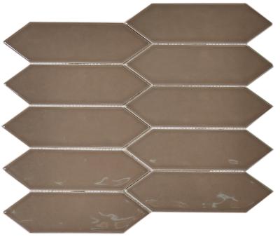 China Durable Glossy Porcelain Subway Wall Tile For Size 75x300 / 100x200mm for sale