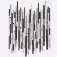 China Acid - Proof Ceramic Tile Backsplash , Mix Color Strip Copper Mosaic Tiles For Home Decoration for sale