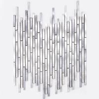 China Acid - Proof Ceramic Tile Backsplash , Mix Color Strip Copper Mosaic Tiles For Home Decoration for sale