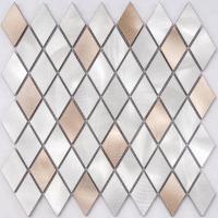 China Acid - Proof Ceramic Tile Backsplash , Mix Color Strip Copper Mosaic Tiles For Home Decoration for sale