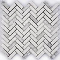 China Iridescent Crystal Ceramic Mosaic Tiles Washable Easy To Install for sale