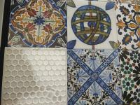 China Custom Size Art Decorative Ceramic Tile With Patterms For Shopping Mall for sale