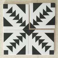 China AAA Grade Ceramic Kitchen Floor Tiles For Decoration Mix Black White Color for sale
