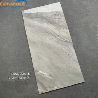 China Brown Color Full Body Polished Marble Tiles Low Water Absorption 750*1500 mm Size for sale