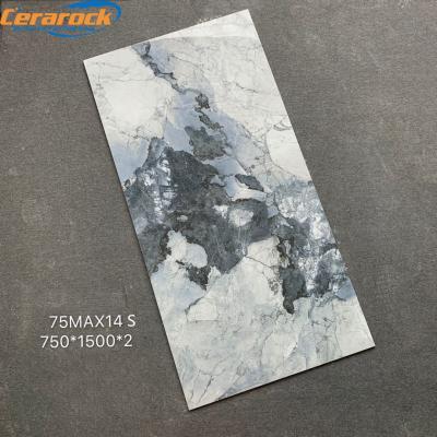 China Acid - Resistant 750*1500 cm Polished Marble Tiles / Living Room Floor Tiles for sale