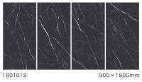 China Anti - Slip Polished Marble Tiles For Villa Electric Heating Black Color for sale