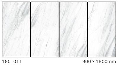 China Marble Look Non - Slip Porcelain Polished Floor Tiles For Villa White Color for sale