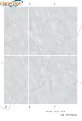 China Brown Color Full Body Polished Marble Tiles Low Water Absorption For Apartment for sale