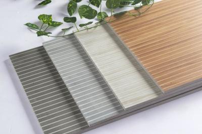 China Wooden Strip Porcelain Ceramic Wall Tile For Bar , Hotel Energy - Saving for sale