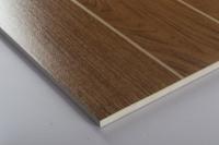 China Lakewood Stripe Cherry Wood Color Ceramic Floor Wall Tile For Outdoor /  Indoor for sale