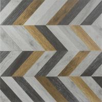 China 3D Glazed Wood Grain Surface Bathroom Floor Tiles Water Resistant for sale