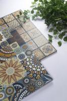China Low Water Absorption Ceramic Tile Flooring For Shop / Restaurant Decorative for sale