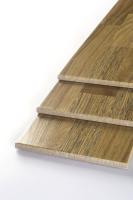 China Restaurant Wood Grain Ceramic Floor Tiles For Hotel Lobby Acid - Resistant for sale