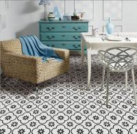 China Bathroom 8.5mm Decorative Carpet Floor Tiles White And Black for sale