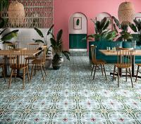 China Apartment Colorful Glaze Finished Ceramic Floor Tiles for sale