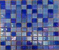 China Modern Plating Printing 4mm Mosaic Crystal Glass Tile for sale
