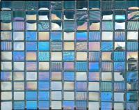 China Modern Plating Printing 4mm Mosaic Crystal Glass Tile for sale
