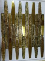 China Colorful Living Room Square Mosaic Crystal Glass Tile for sale