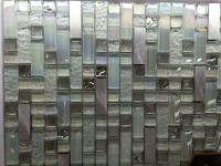 China AAA Metal Color 300x300mm Glass Mosaic Tile For Villa for sale